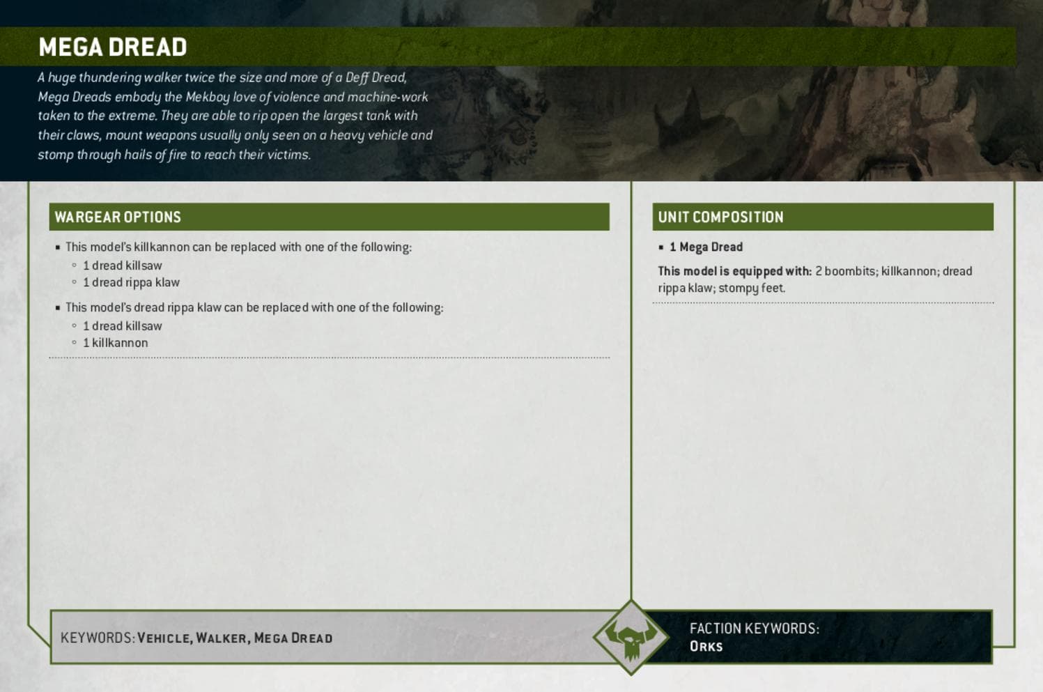 Mega Dread - Orks | 40k.app